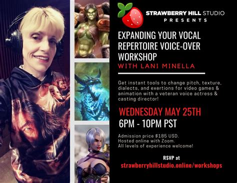 Expanding Your Vocal Repertoire Voice Over Workshop W Lani Minella Eventcombo