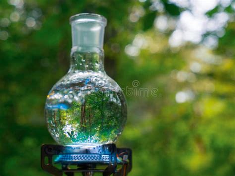 Flask With Boiling Water Stock Image Image Of Bubble 235514519