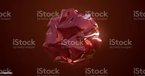 빨간색 구체의 모핑 녹은 유체 무지개 빛깔의 공이 진한 파란색 배경에 빛나는 반짝이는 아름다운 공 추상적 인 배경 3차원 형태에 대한 스톡 사진 및 기타 이미지 Istock