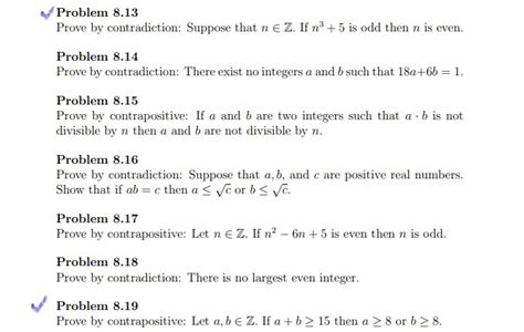 problem 8 1 use the proof by contradiction to prove