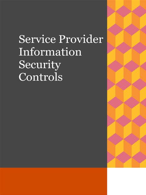 Service Provider Information Security Controls Pdf Information Security Security