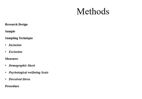 Proofread The Apa Methods Section Of Research Projects By Komalsarbuland Fiverr