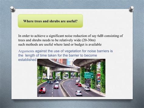 Trees Acts As Noise Barrier PPTX Landscaping Home Garden