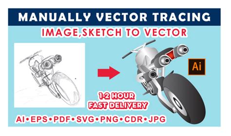 Do Vector Tracing Convert Images Sketch To Vector In Hour By Rgvector Fiverr