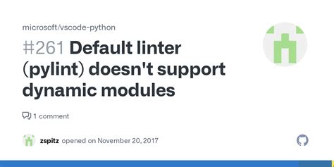Default Linter Pylint Doesnt Support Dynamic Modules · Issue 261 · Microsoftvscode Python