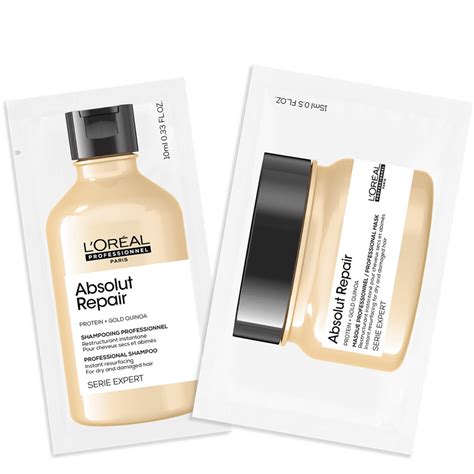 L'Oréal Absolut Repair regenerujący zestaw do włosów | szampon 10ml ...