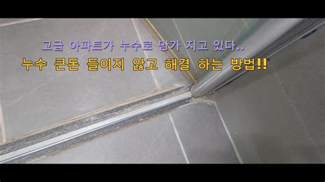 화장실 바닥 누수 해결 방법 줄눈 누수 누수공사 누수업체 줄눈시공 Youtube