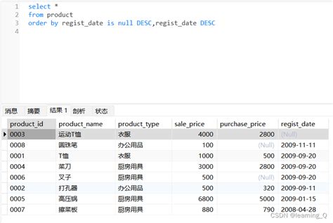 【sql】简单查询练习题csdn第3关简单查询 练习一 Csdn博客