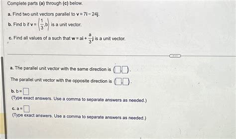 Solved Complete Parts A ﻿through C ﻿belowa ﻿find Two