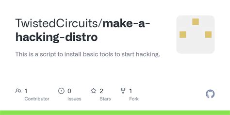 Github Twistedcircuitsmake A Hacking Distro This Is A Script To