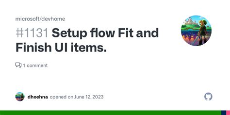 Setup Flow Fit And Finish Ui Items · Issue 1131 · Microsoftdevhome · Github