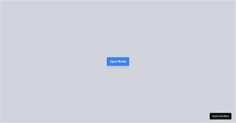 Alpinejs Modal Codesandbox