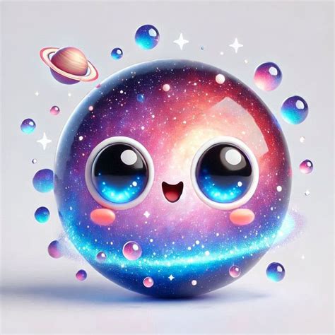 Cute Galaxy Clipart Cute Galaxies Cute Space Emojis Kawaii Planets