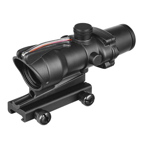 Spina Tactical Acog Scope 4x32 Hunting Scope With Red Illuminated