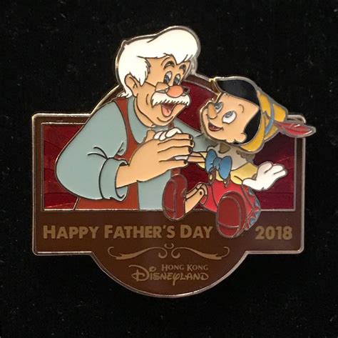 2018 Pinocchio And Geppetto Fathers Day Pin And Pop