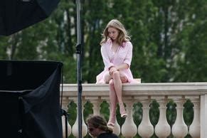 Amanda Seyfried Upskirt On The Set Of A Photoshoot In Paris Aznude
