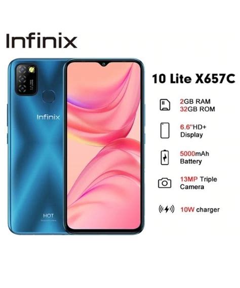 Infinix Hot 10 Lite HD 2GB Ram 32GB Storage 13MP Triple Camera Smartphone Computers Shop