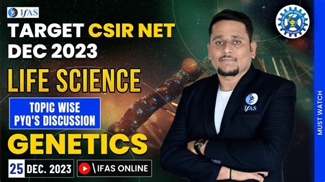 Genetics Pyq For Csir Net Life Science Dec 2023 Exam Topic Wise Pyq Discussion Ifas Youtube