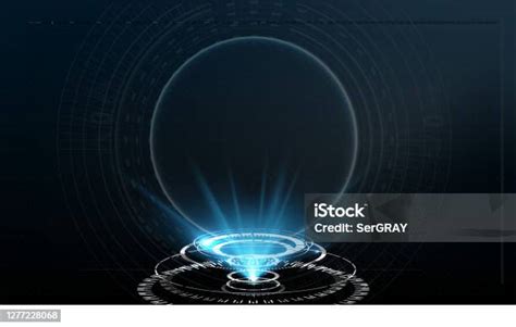 미래 원 벡터 Hud Gui Ui 인터페이스 화면 디자인 헤드업 디스플레이 그래픽 사용자 인터페이스에 대한 스톡 벡터 아트 및
