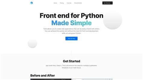 TieUI Simplificando El Desarrollo Web En Python Creati Ai