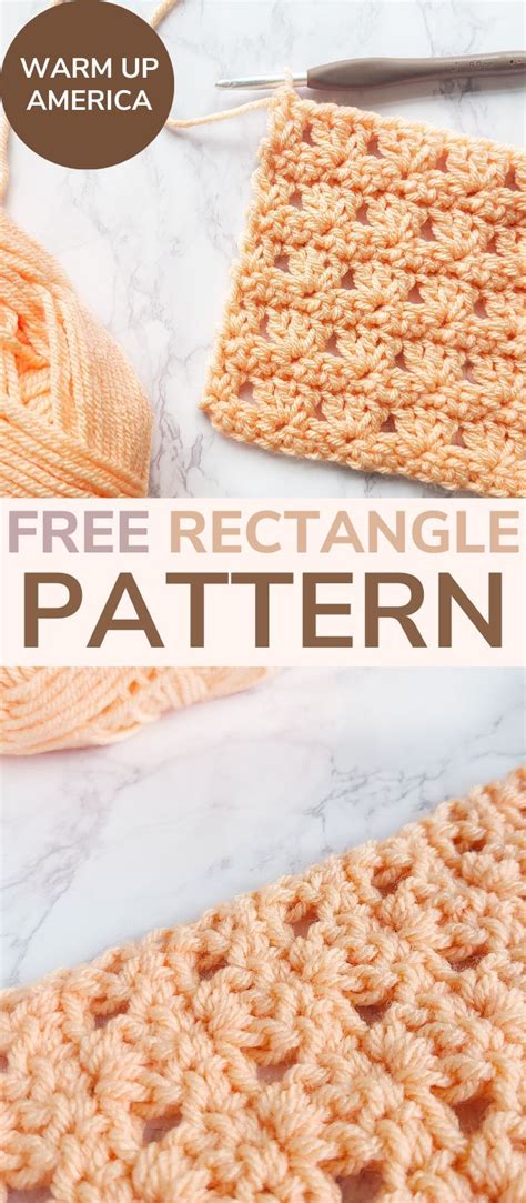 The Free Crochet Pattern With Text That Readsfree Rectangle Knitting