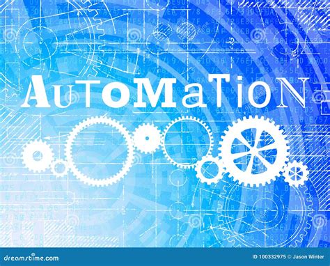 Automation High Tech Background Stock Vector Illustration Of Data