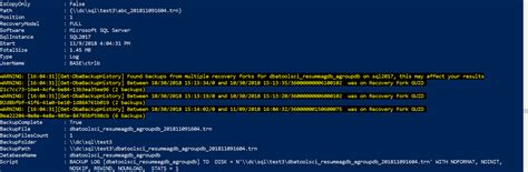 Unnecessary Warning On Backup DbaDatabase Issue 4455 Dataplat
