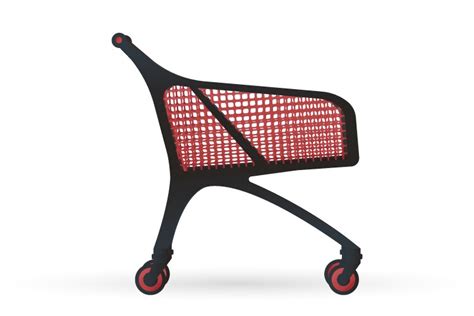 Empty Classic Shopping Cart Side View Royalty Free Vector