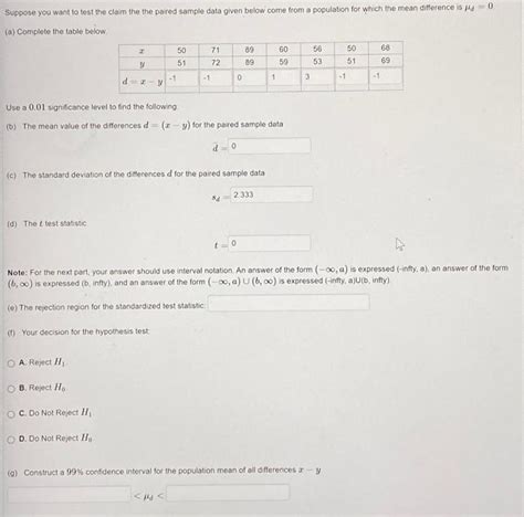 solved suppose you want to test the claim the the paired