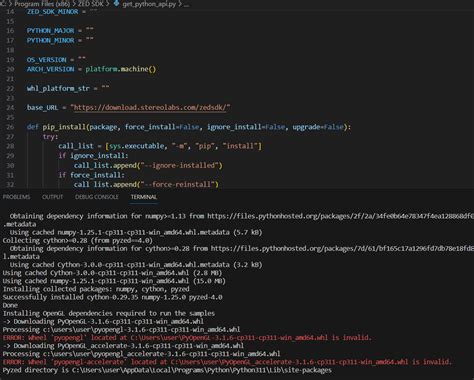 pyzed has no attribute matrix4f stereolabs forums