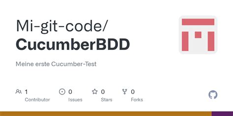 Github Mi Git Codecucumberbdd Meine Erste Cucumber Test