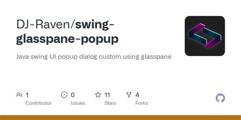 Github Dj Ravenswing Glasspane Popup Java Swing Ui Popup Dialog