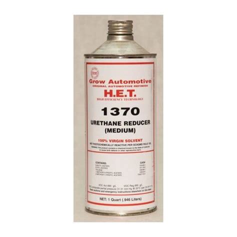 Grow Automotive 1370 04 Urethane Reducer 1 Qt Medium Speedtemperature