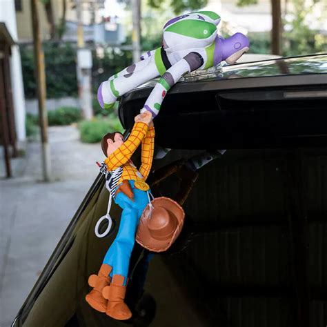 Hanging Toy Story Buzz Lightyear Saves Sherif Woody Car Dolls Exterior