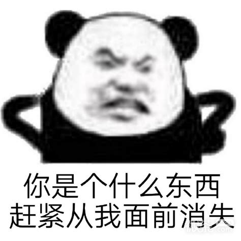 愤怒熊猫头微信表情包 微信表情 微茶网