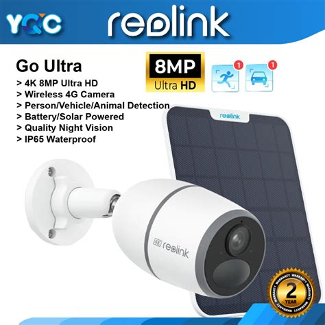 Reolink Go Ultra 8mp Simcard 4g Lte Ip Security Cctv Outdoor Wireless Sim Card Cctv Battery
