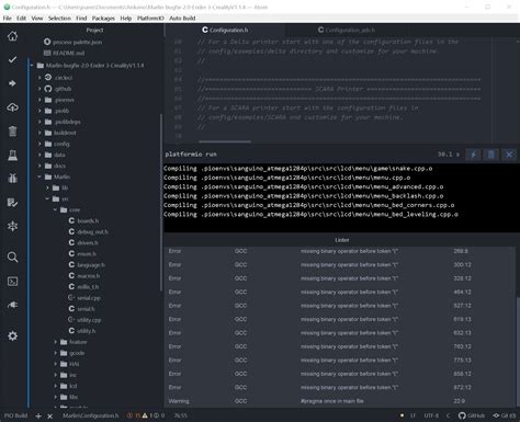 Compile Error Platformio · Issue 7105 · Marlinfirmwaremarlin · Github