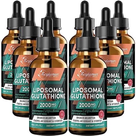2000mg Liposomal Glutathione Liquid Drops Enhanced Absorption