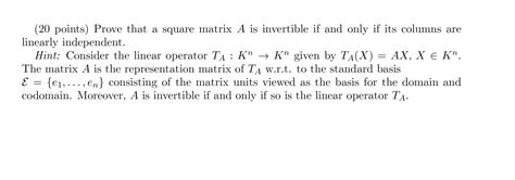 Solved Points Prove That A Square Matrix A Is Chegg