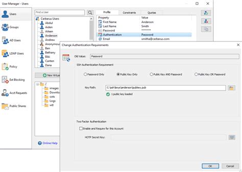 How To Configure SSH Public Key Authentication In Cerberus