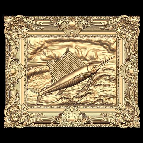 Panno 043 Bas Relief 3d Model For Cnc Router 3d Model 50 Max Stl