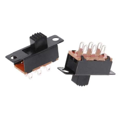 Miniature ON OFF Slide Switch Pin DPDT Position Makers Electronics