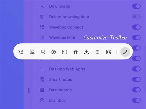 📌 New Pin Your Favorite Wavebox Features To The Toolbar