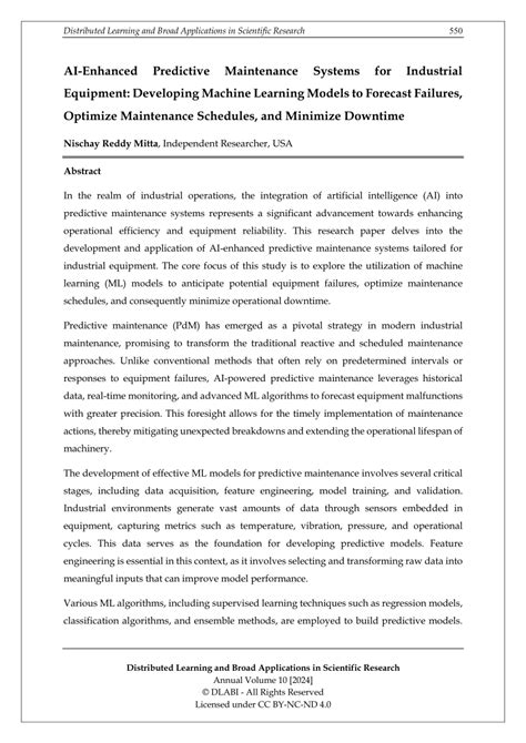 Pdf Ai Enhanced Predictive Maintenance Systems For Industrial Equipment Developing Machine