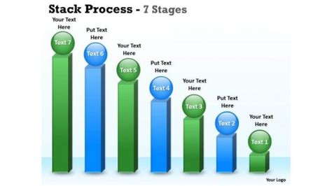 Consulting Diagram Stack Process Stages With Linear Flow Business Diagram