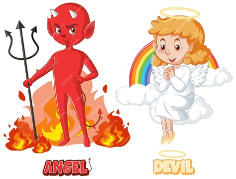 Devil And Angel Cartoon