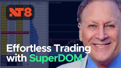 ninjatrader 8 super dom easy order entry and management youtube