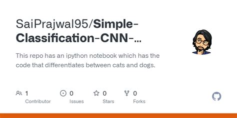 Github Saiprajwal95simple Classification Cnn Keras This Repo Has An