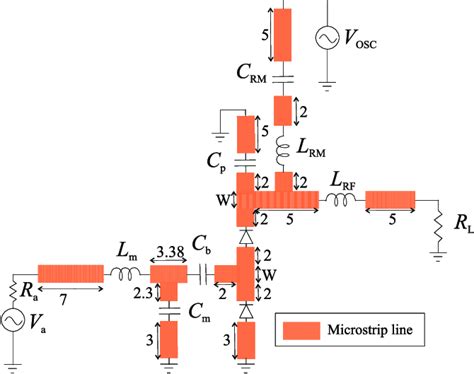 Schematic Circuit Of The Rectifier And Modulator Simulation Model With