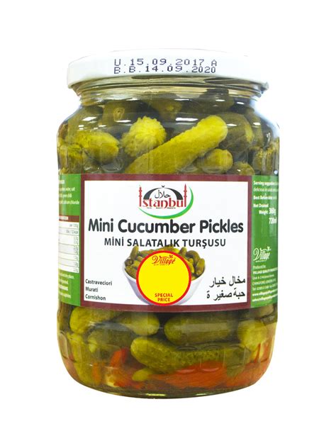 Istanbul Mini Cucumber Pickles Jar 720ml